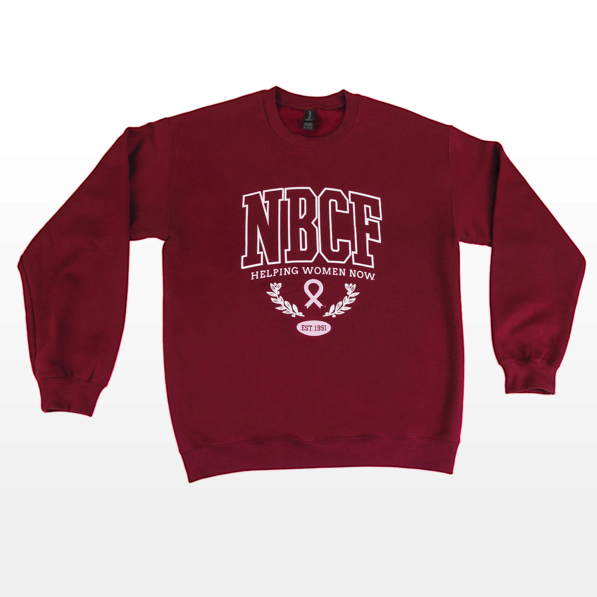 NBCF Collegiate Inspired Sweatshirt - Burgundy - NBCF – NBCF Shop
