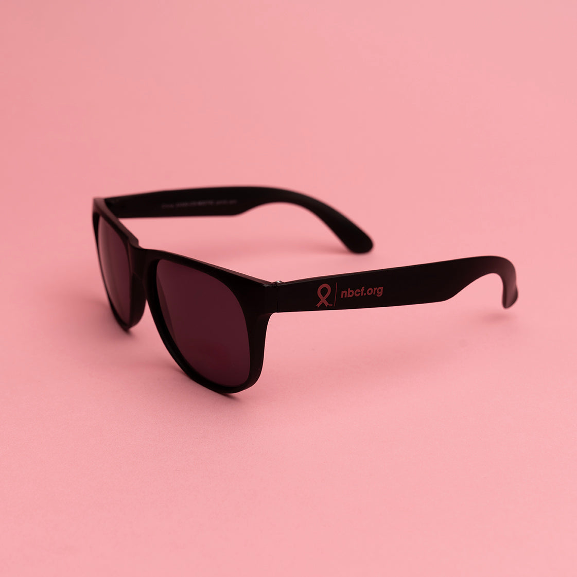NBCF Logo Pink Ribbon Sunglasses - Black – NBCF Shop