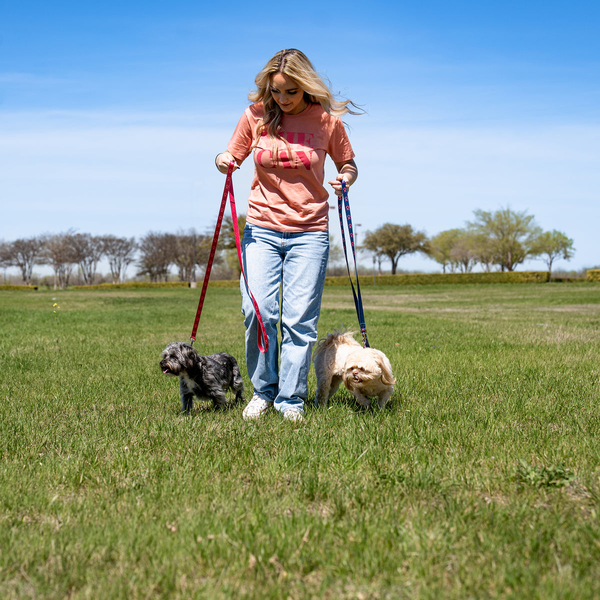 Pink Ribbon Pet Leash - Navy - NBCF – NBCF Shop